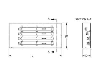 BUS Gutter - Galvanized Steel - CSA 1 (800amp) - Code Electric