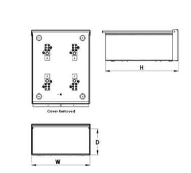 PAD Type Splitter Box - Aluminum - CSA 3R (400amp) - Code Electric