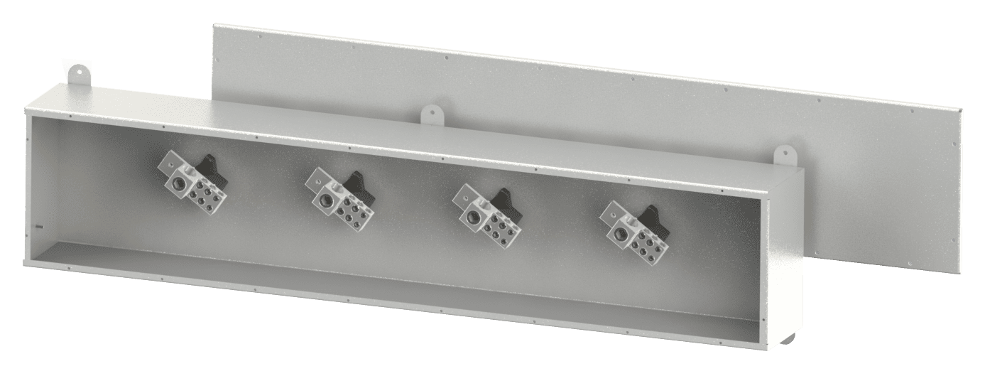 PAD Type Splitter Trough - Aluminum - CSA 3 (400amp) - Code Electric