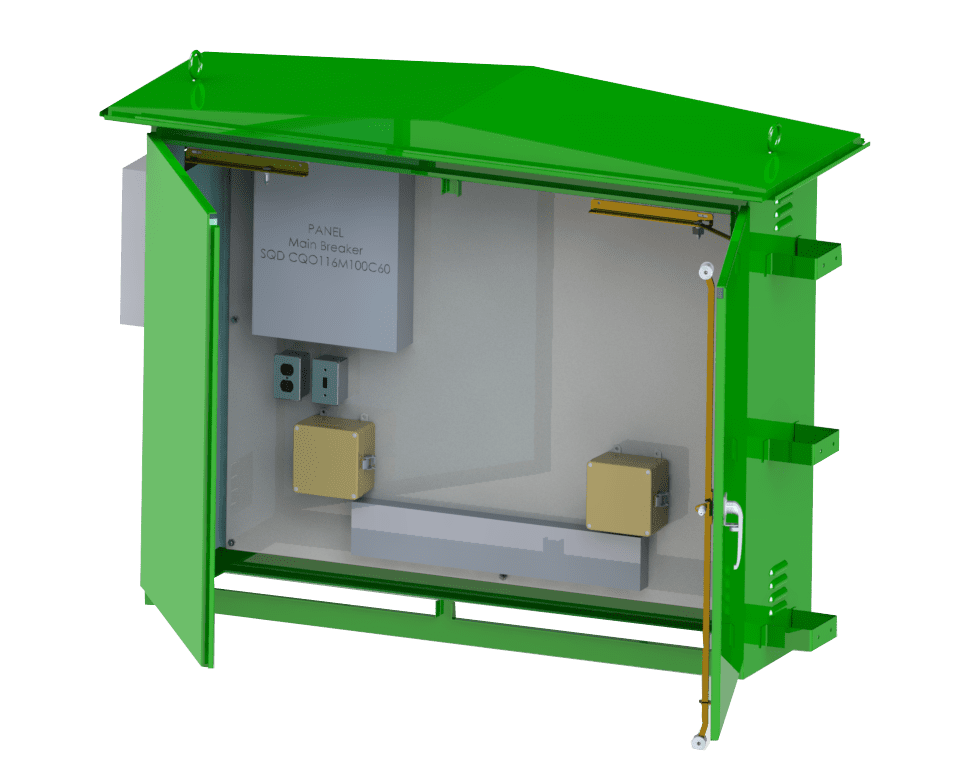 Custom Built Up Kiosk - Info Page - CSA Rated - Code Electric